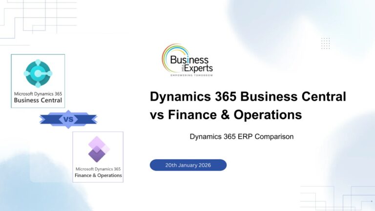 Dynamics 365 Business Central vs Finance & Operations